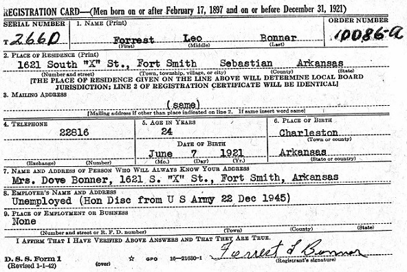 WWII Sebastian Co Ar