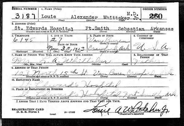WWII Sebastian Co Ar